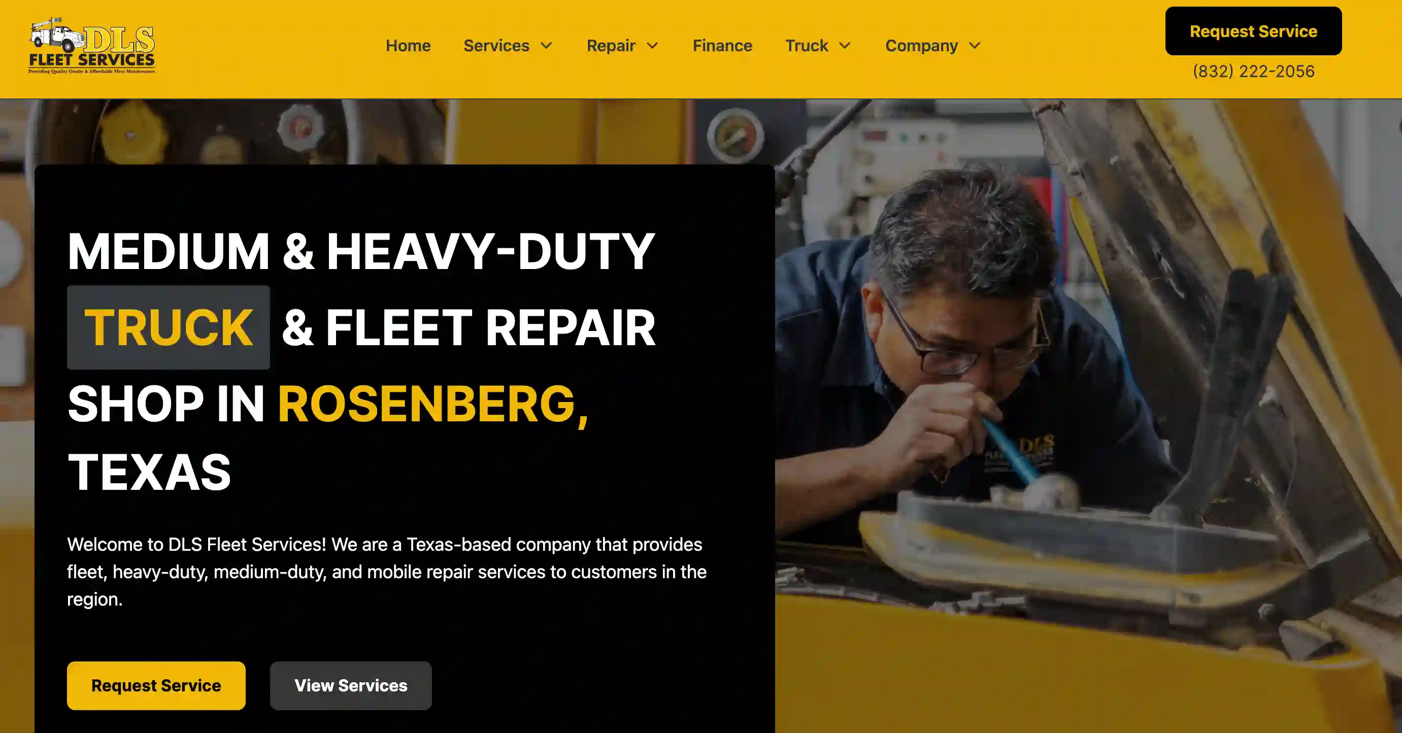 Truck Repair Shop in Rosenberg, TX | DLS Fleet Service